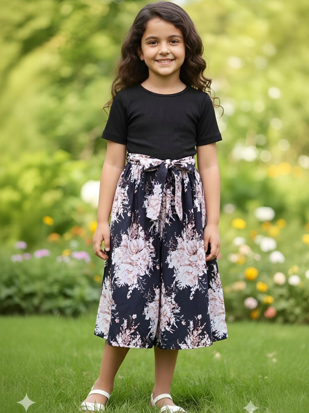 Buy Miss & Chief Floral Print Fit & Flare Dress - Dresses for Girls ...