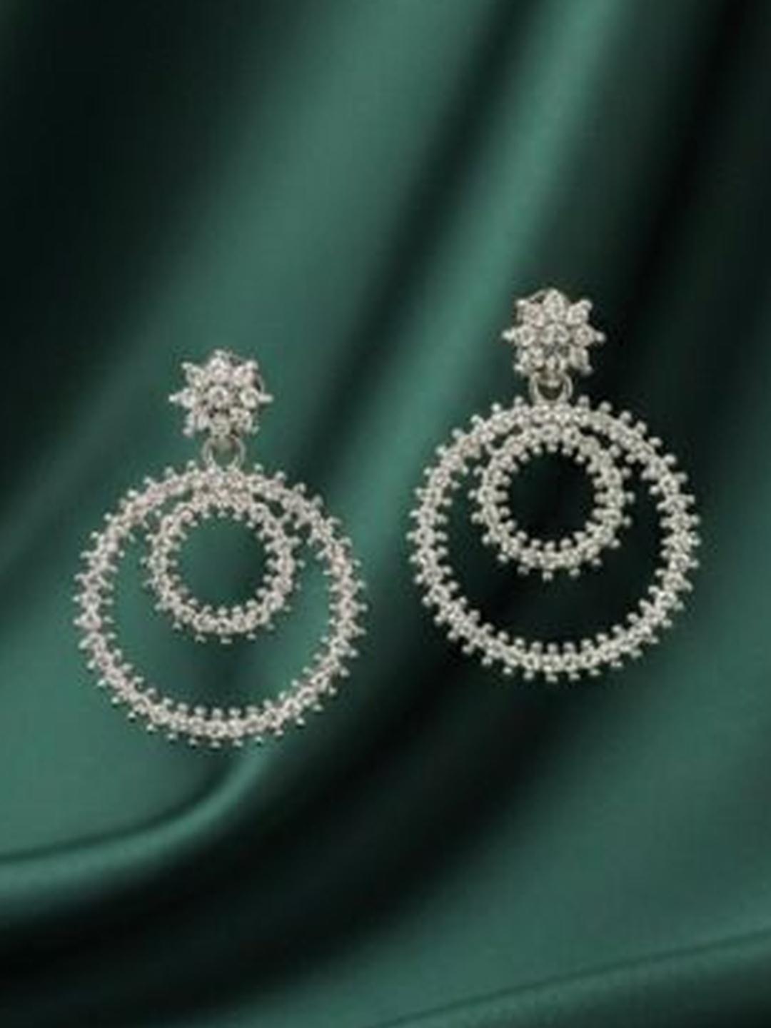 Buy DURATI Circular Drop Earrings - Earrings for Women 39241669 | Myntra