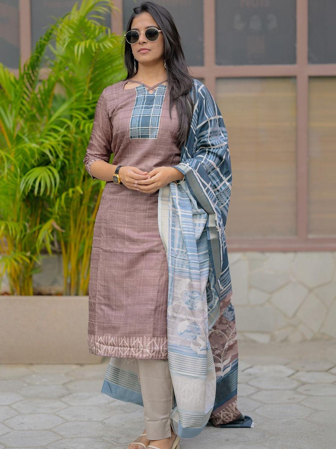 Buy Vastara The Label Women Regular Kurta With Trousers & With Dupatta ...