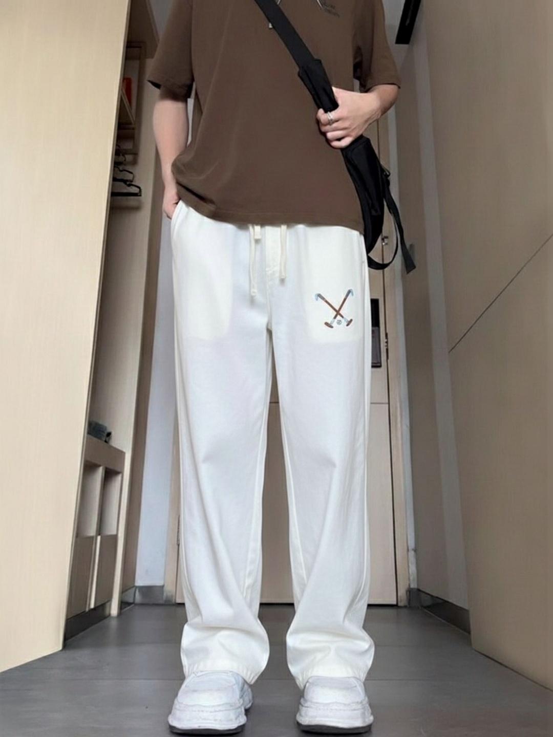 Buy KEHAR Men Relaxed Straight Leg Trousers - Trousers for Men 39268334 ...