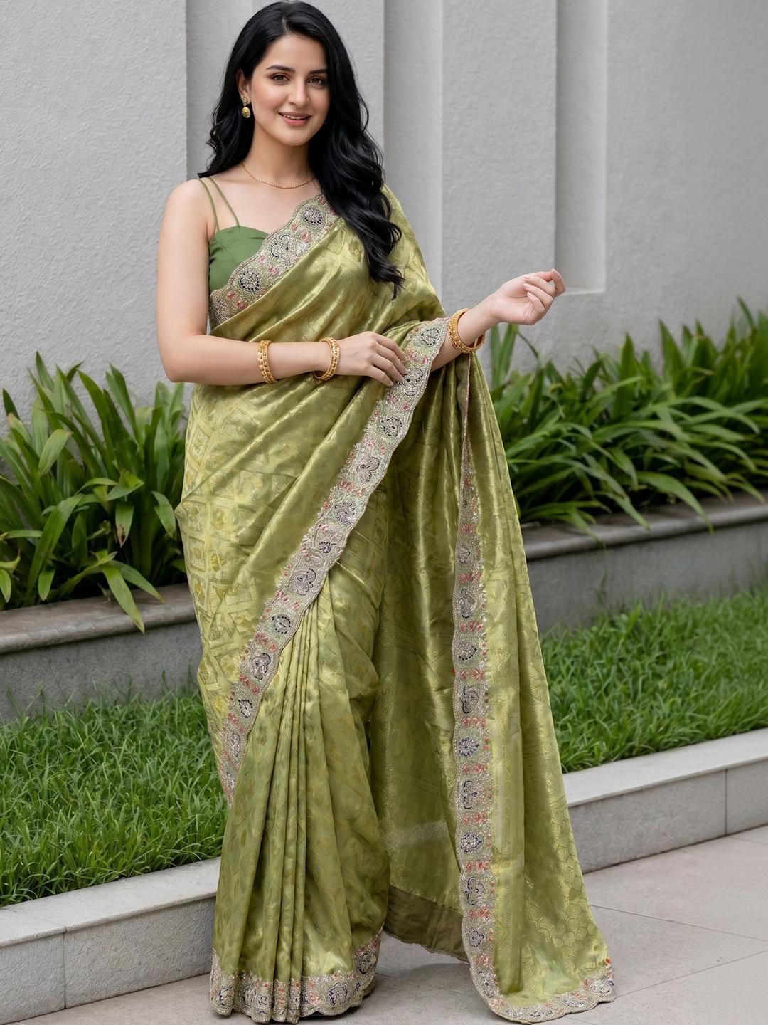 Buy Meena Bazaar Embroidered Art Silk Saree - Sarees for Women 42982849 ...