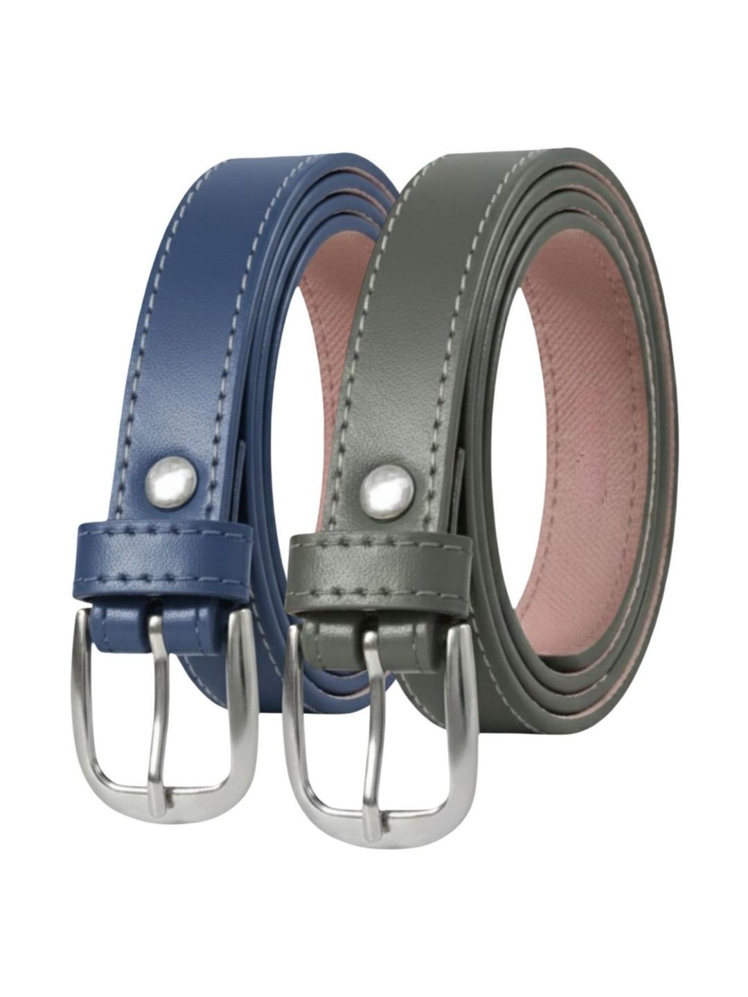 Buy Niddleman Women Textured 2 PU Belt - Belts for Women 42997523 | Myntra