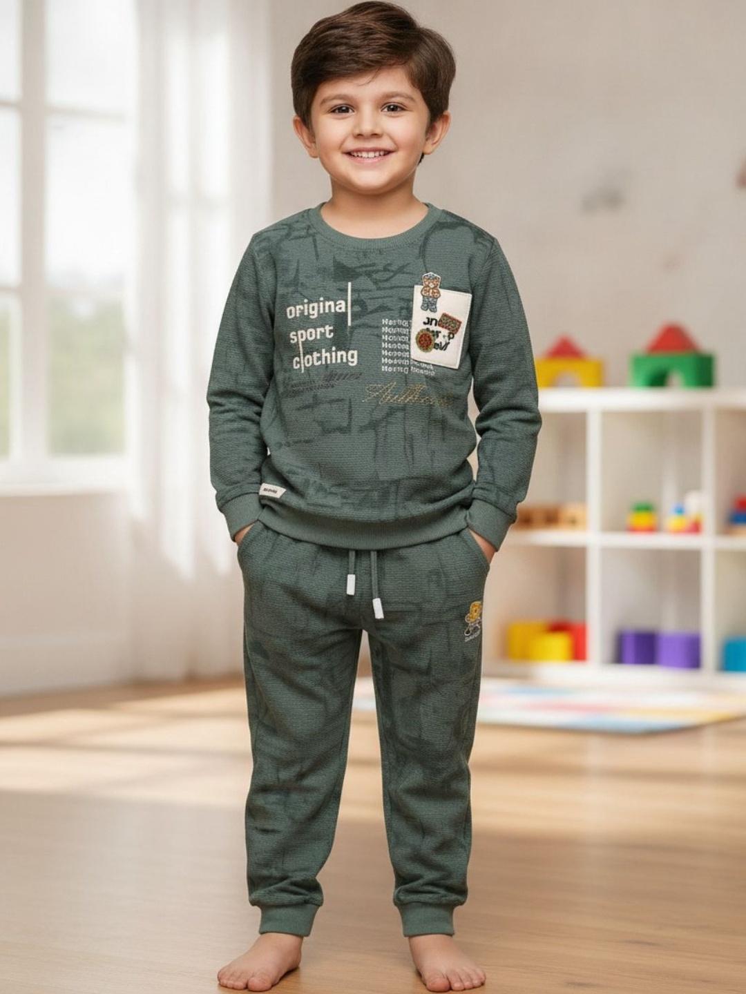 Buy V Mart Boys Printed T Shirt With Trousers - Clothing Set for Boys ...