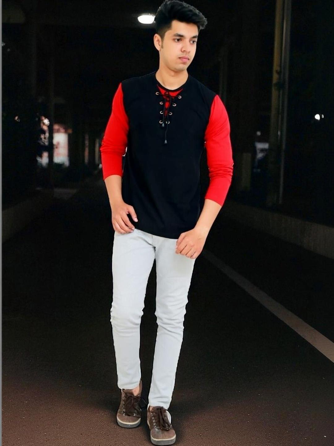 Buy FARICON Men Colourblocked T Shirt - Tshirts for Men 42777660 | Myntra