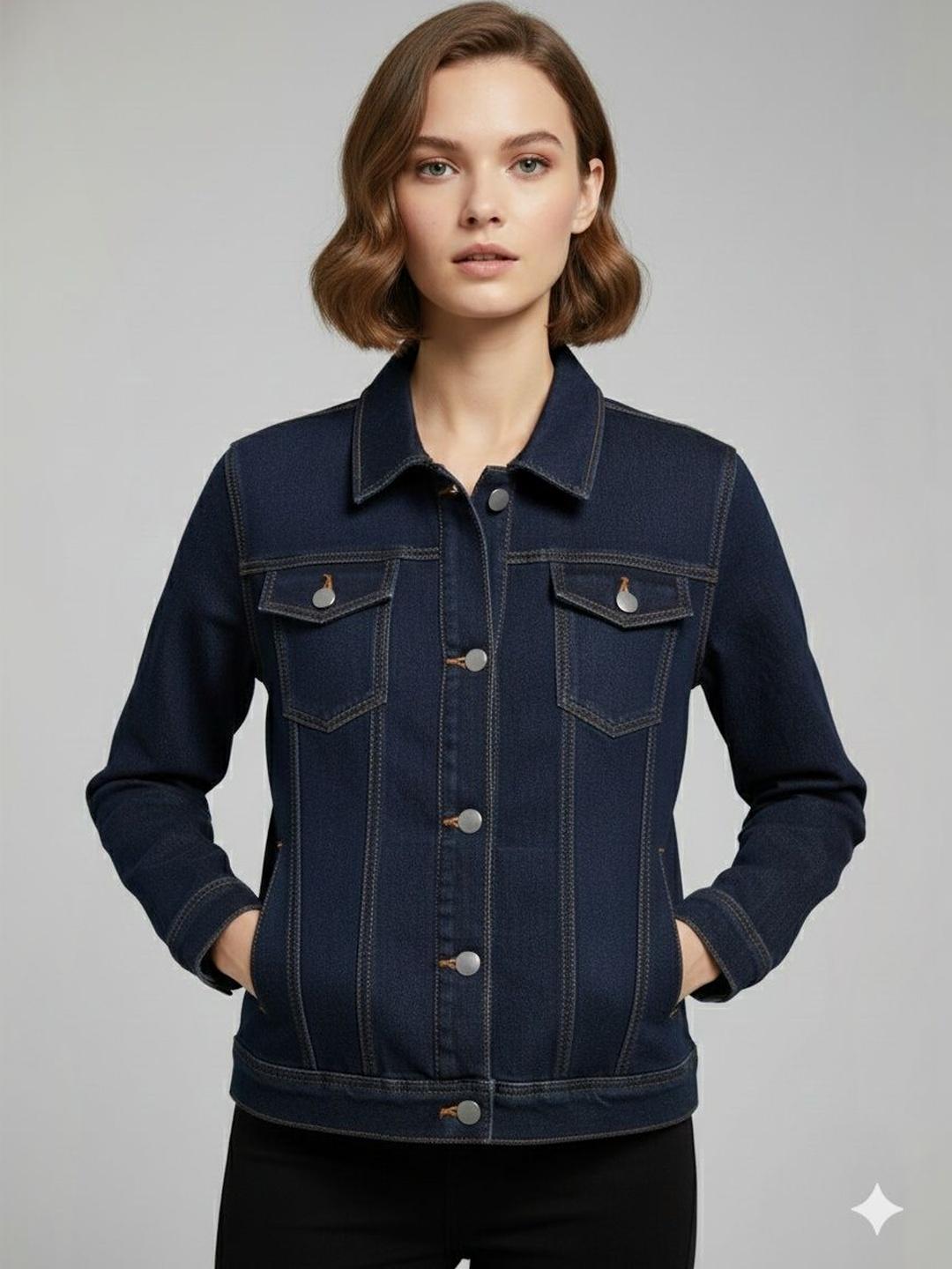 Buy Aarika Long Sleeves Denim Jacket - Jackets for Women 42902930 | Myntra