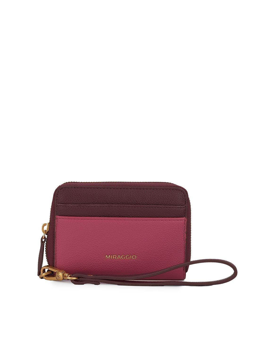 Buy MIRAGGIO Women PU Zip Around Wallet - Wallets for Women 42894994 ...