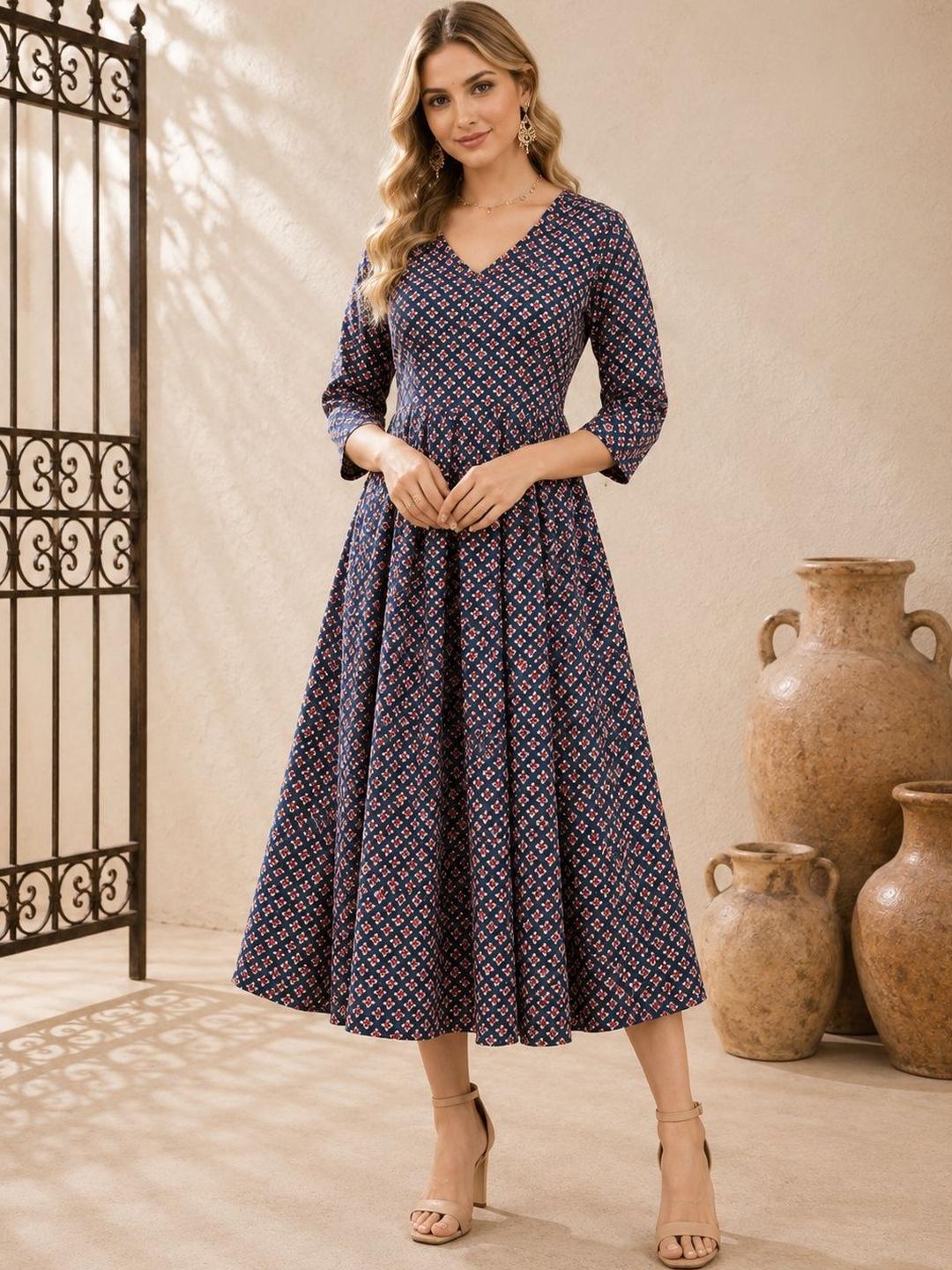 Buy All About You Print A Line Midi Dress - Dresses for Women 42933075 ...