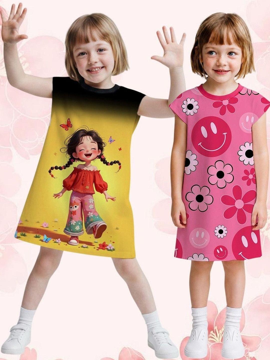 Buy YK Print A Line Dress - Dresses for Girls 42679186 | Myntra