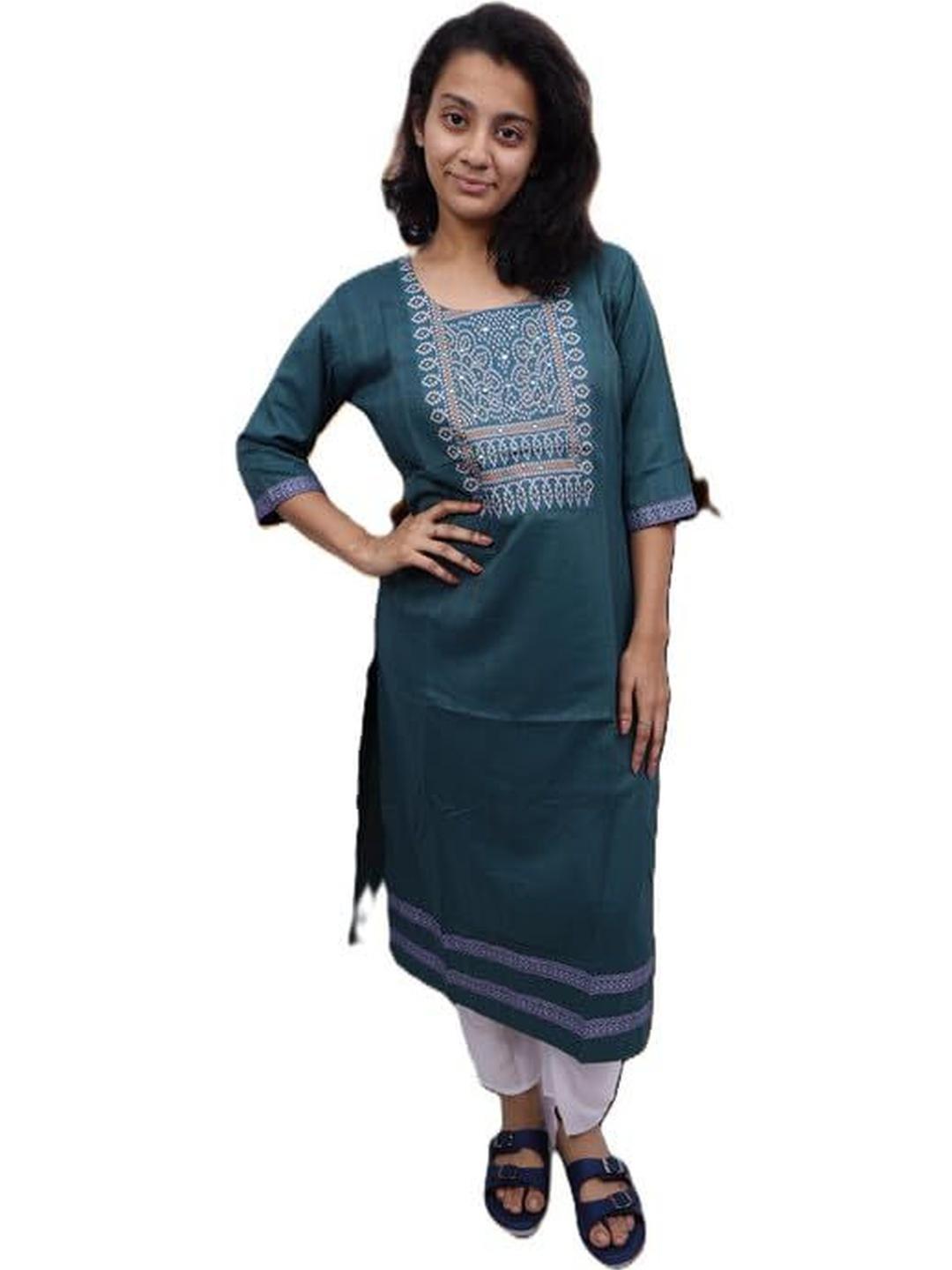 Buy Pickcell Yoke Design Round Neck Kurta - Kurtas for Women 40956247 ...