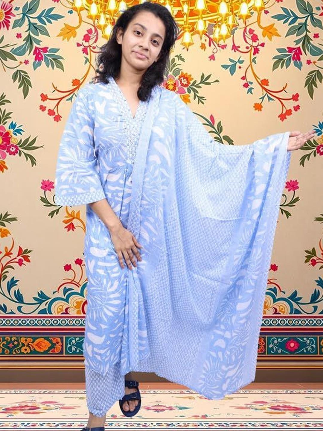 Buy Pickcell Women Pure Cotton Pure Cotton - Kurta Sets for Women ...