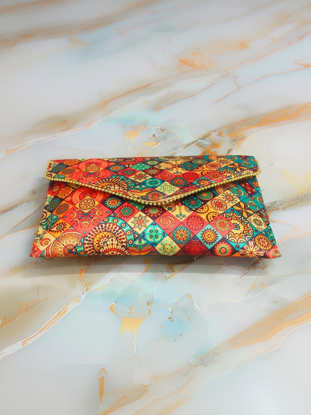 Buy Mahabal Ethnic Motifs Printed Handheld Bag - Handbags for Women ...