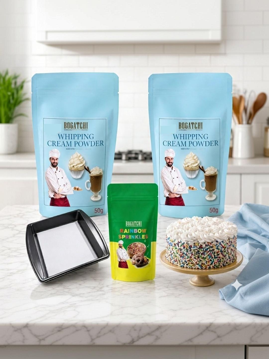 Buy BOGATCHI Set Of 3 Whipping Cream Powder & Color Balls 50g - Baking ...