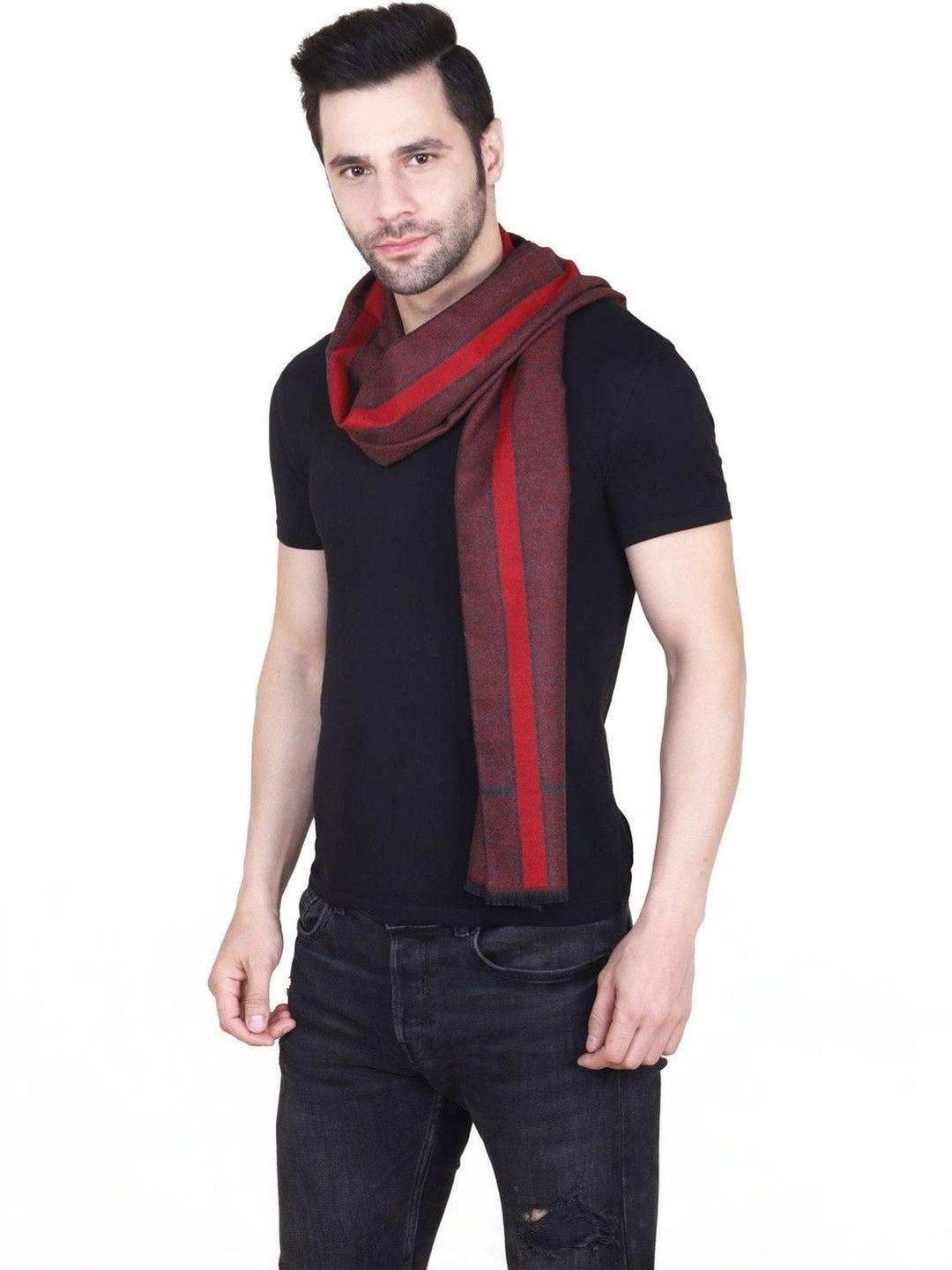 Buy Cazzano Men Striped Scarf - Scarves for Men 41698789 | Myntra