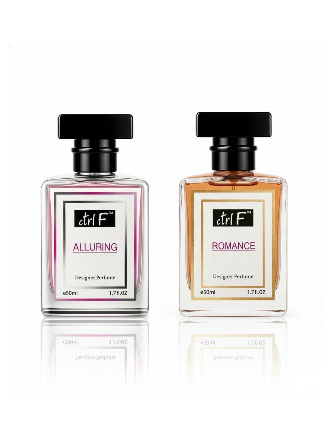 Buy Ctrl F Set Of 2 Alluring & Romance Long Lasting Perfume 50 Ml Each ...