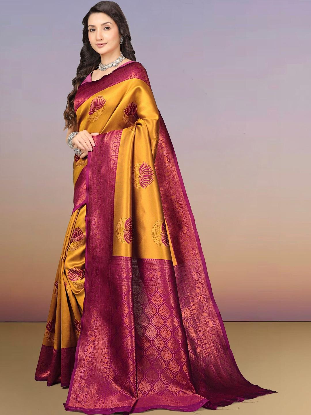 Buy Moda Rapido Woven Design Zari Art Silk Handloom Saree - Sarees for ...
