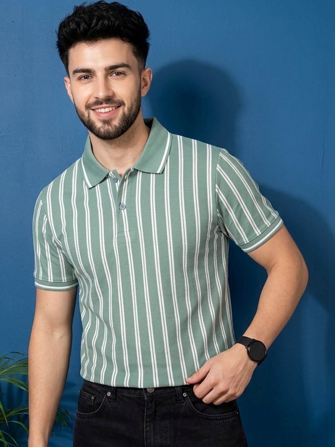 Buy Kook N Keech Men Striped Polo Collar T Shirt - Tshirts for Men ...