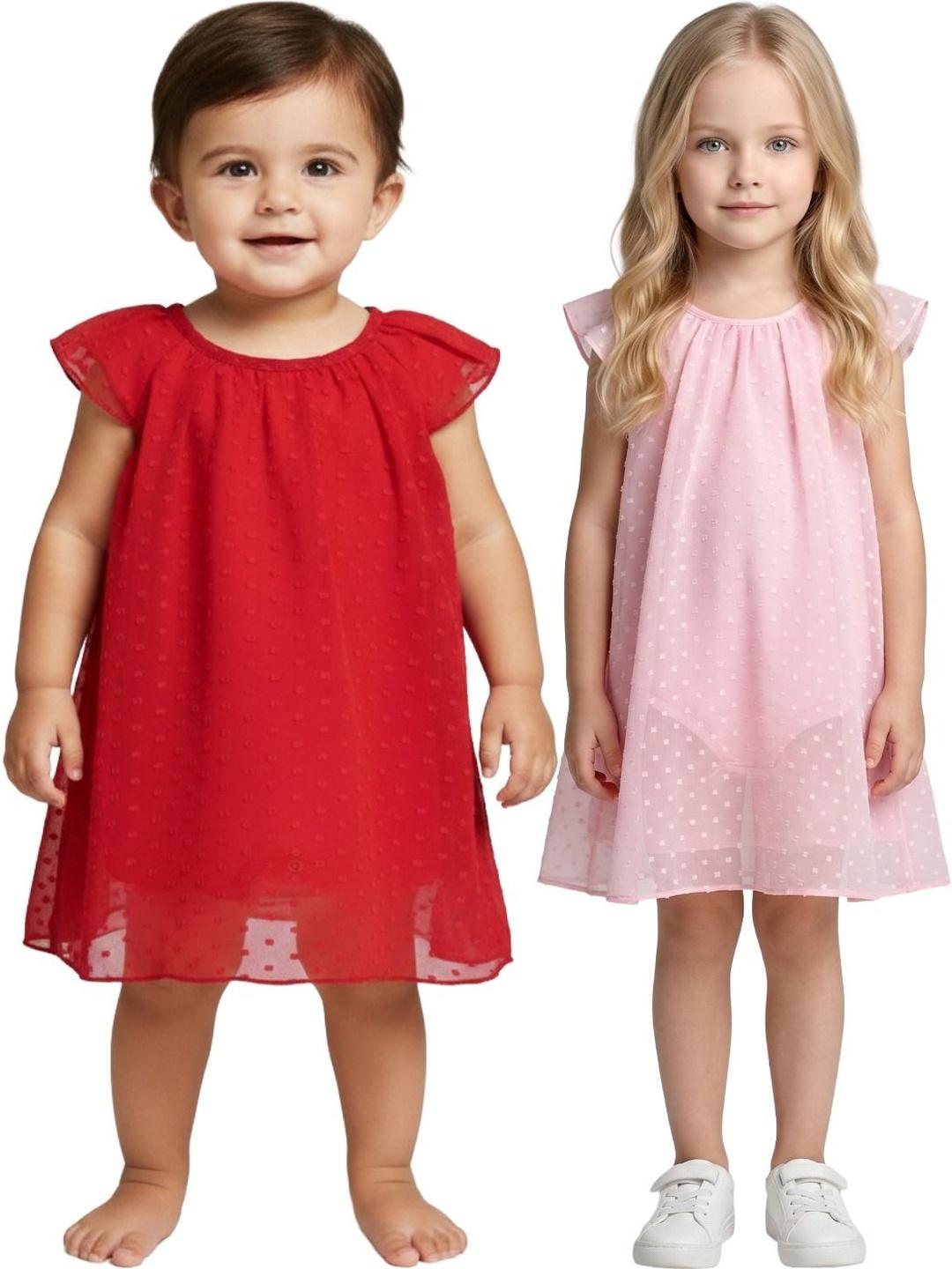 Buy Creative Kids Flutter Sleeve A Line Dress - Dresses for Girls ...