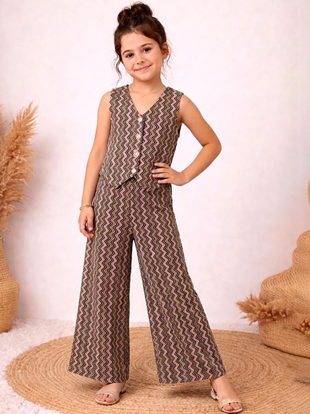 Buy FASHION DREAM Girls Printed Top With Palazzos - Clothing Set for ...