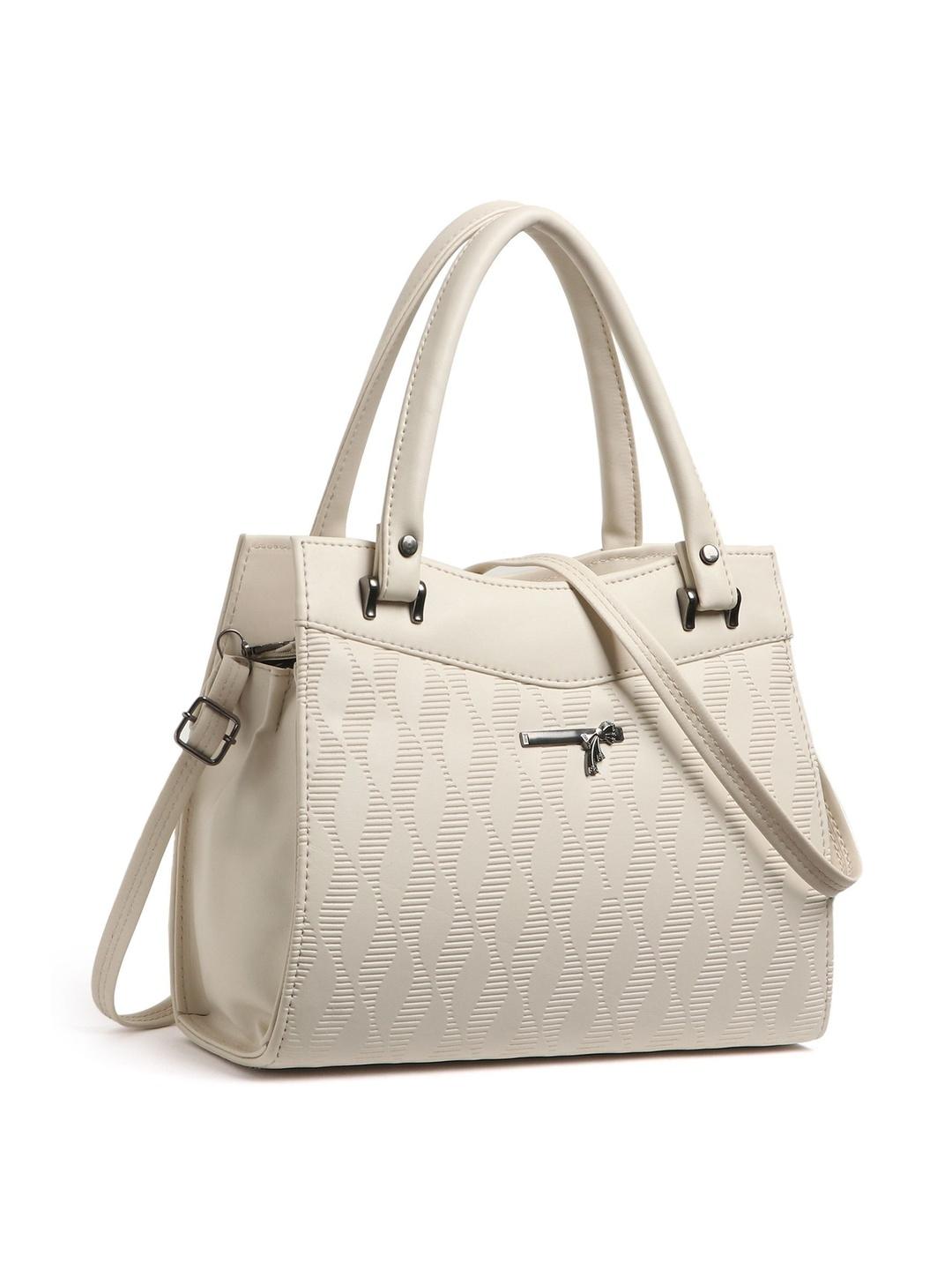 Buy Nariox Textured PU Up To 12 Inch Structured Handheld Bag - Handbags ...