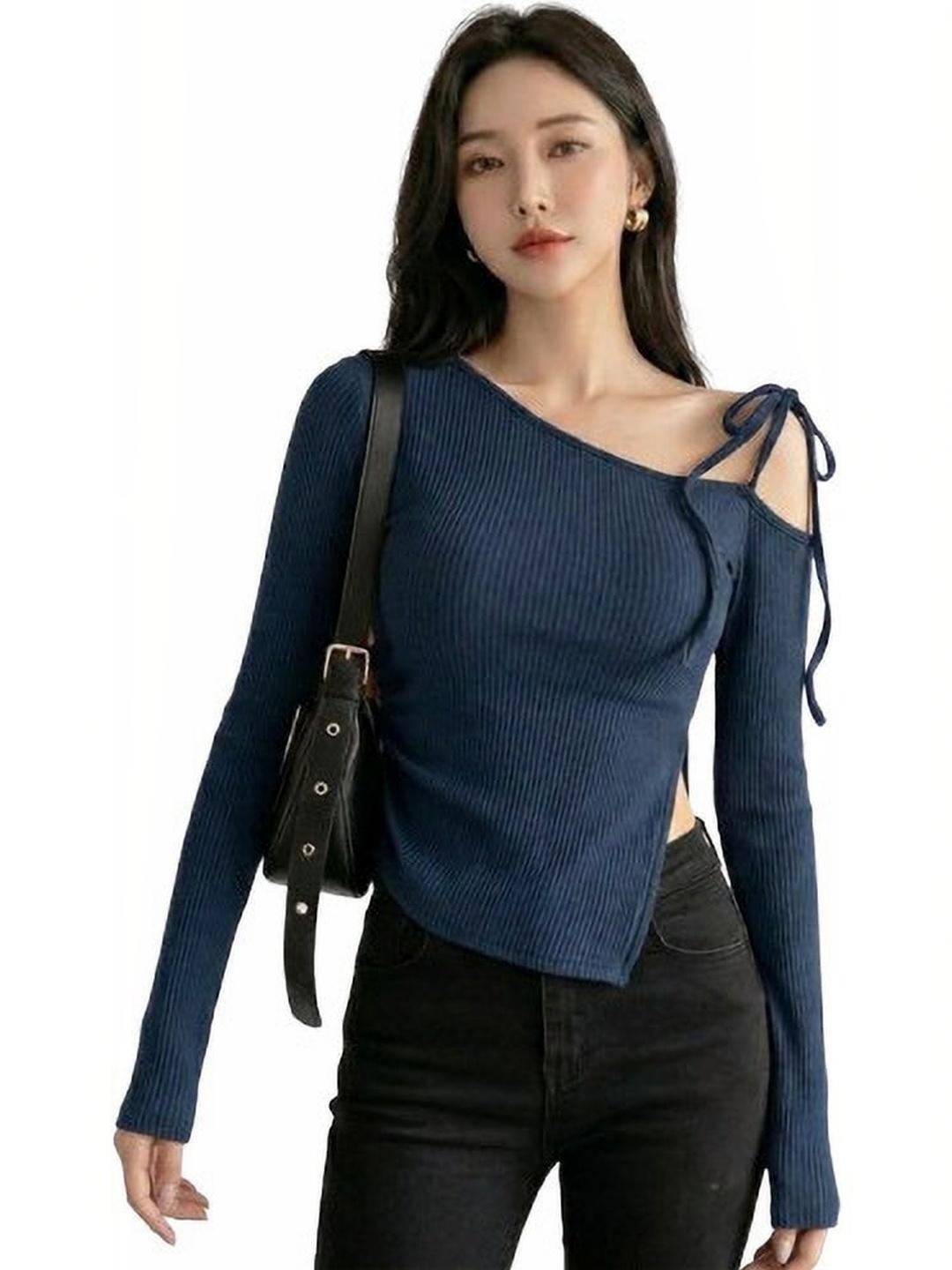 Buy ORGAVO One Shoulder Cold Shoulder Top - Tops for Women 41935728 ...