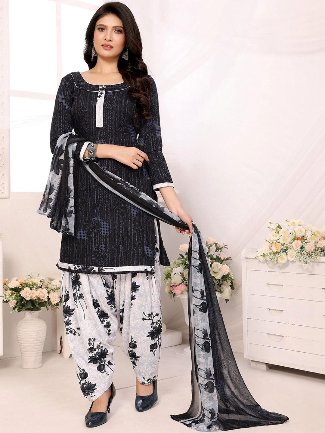 Buy Darshini Printed Unstitched Dress Material - Dress Material for ...