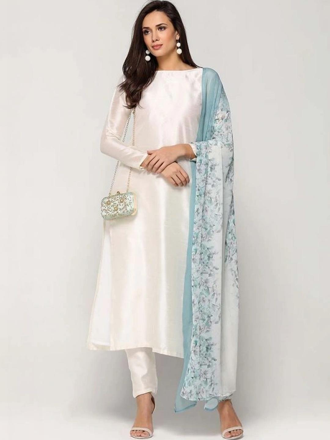 Buy Anouk Rustic Women Floral Regular Silk Georgette Kurta With ...