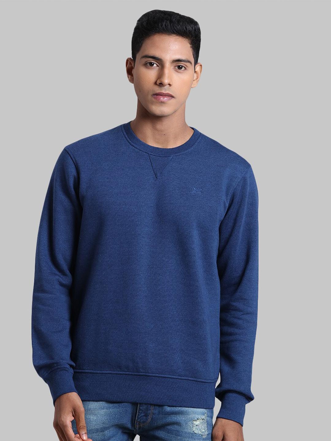 Buy ColorPlus Men Blue Pullover Sweatshirt - Sweatshirts for Men ...