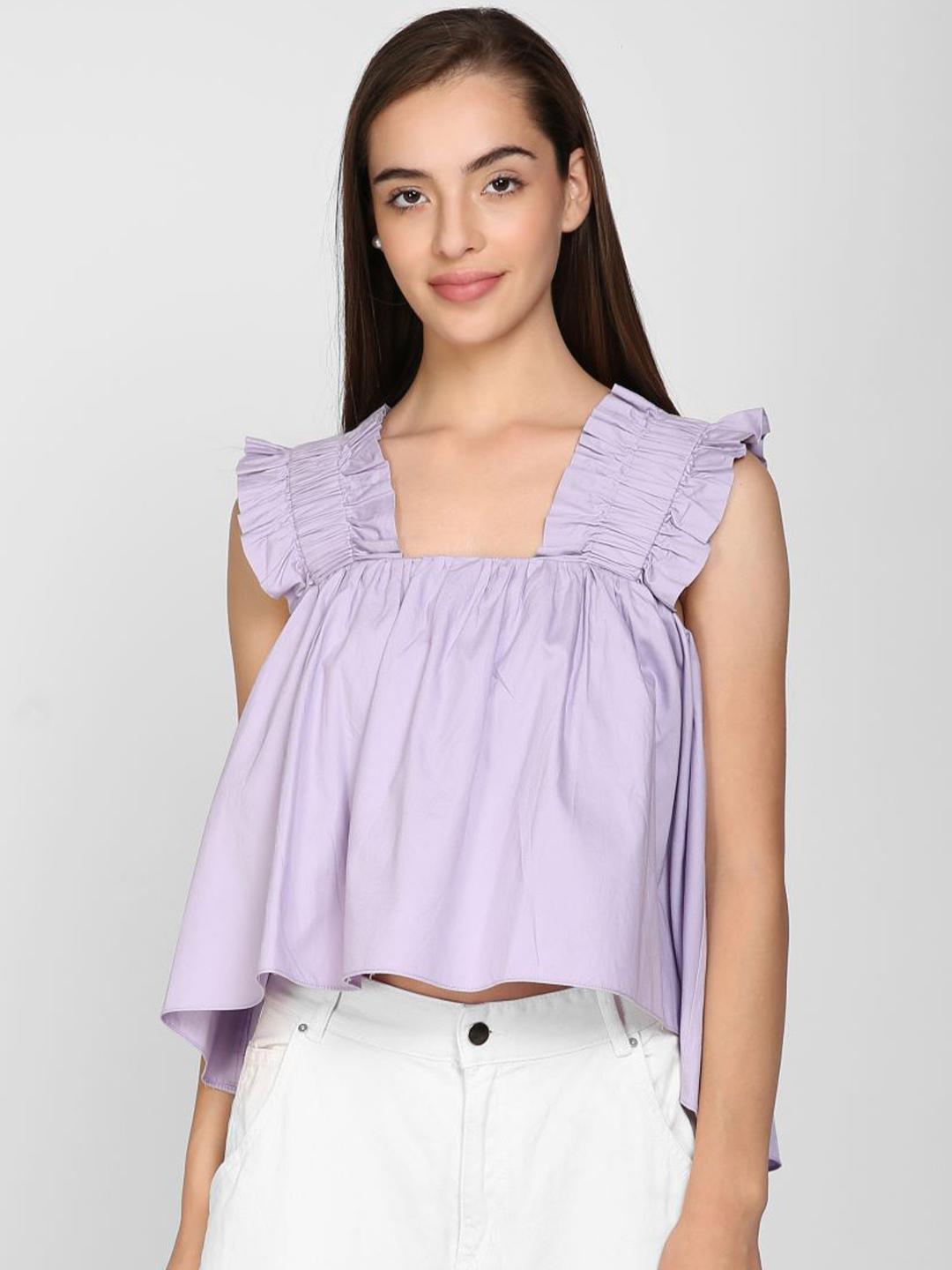 Buy I Love She Lavender High Low Crop Top - Tops for Women 20271918 ...