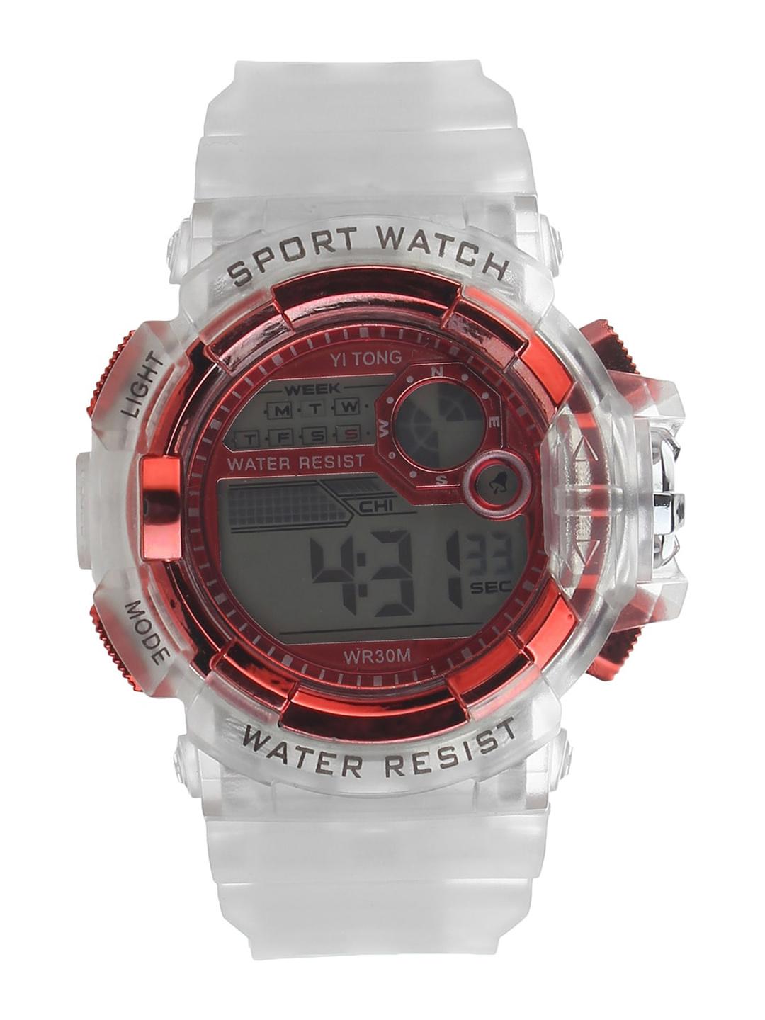 Buy Fantasy World Kids Red Dial & White Straps Digital Watch HOBFW ...