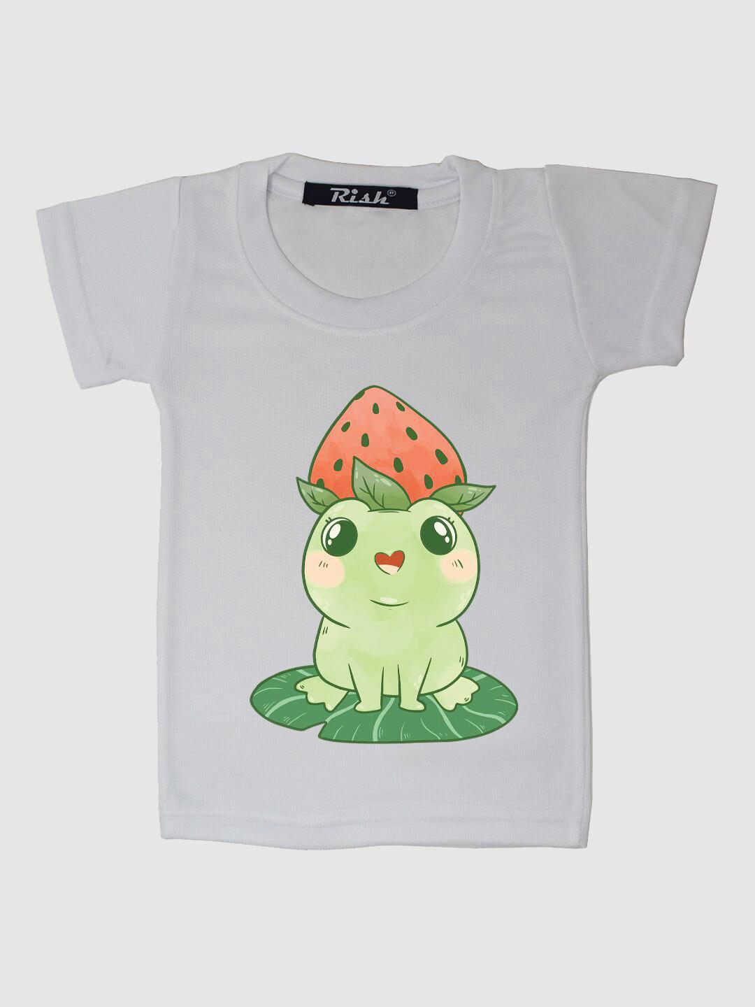 Buy RISH Kids White Printed T Shirt - Tshirts for Unisex Kids 20290446 ...