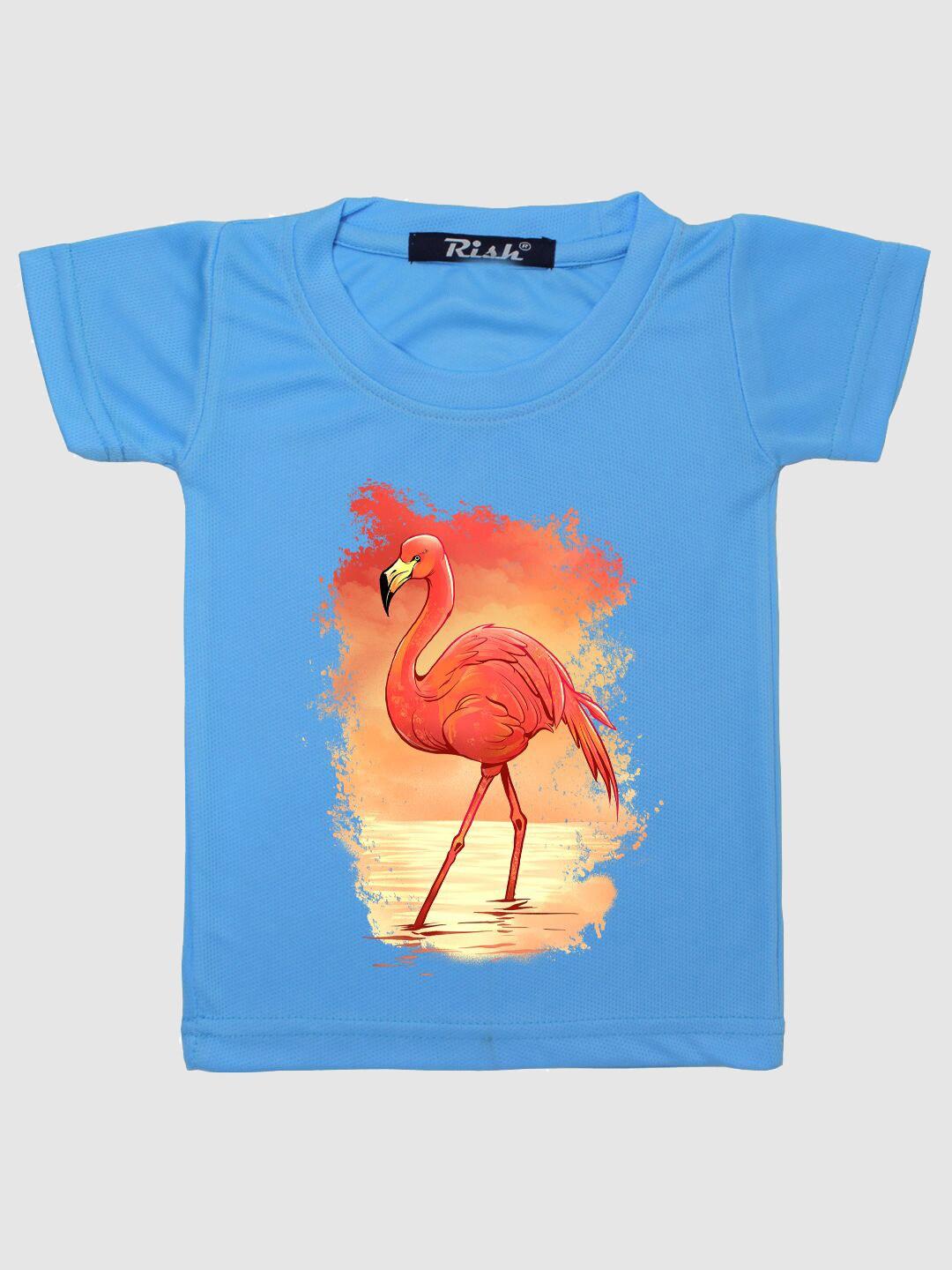 Buy RISH Kids Blue Printed Oversized T Shirt - Tshirts for Unisex Kids ...