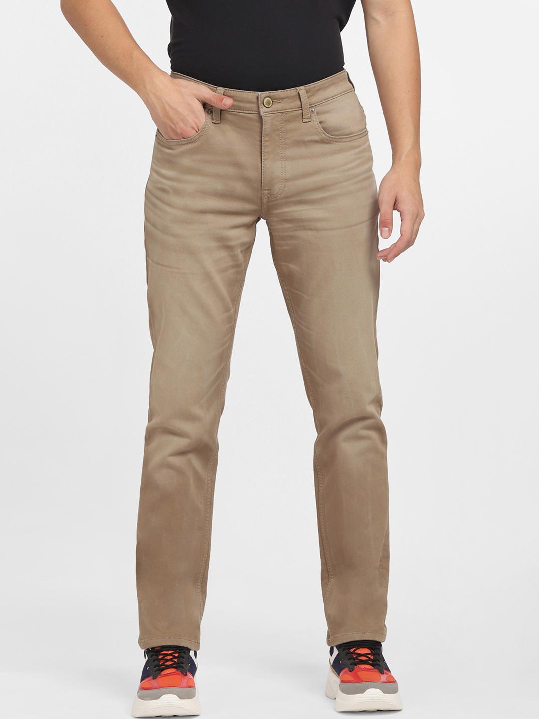Buy Jack & Jones Men Beige Slim Fit Low Rise Low Distress Jeans - Jeans ...