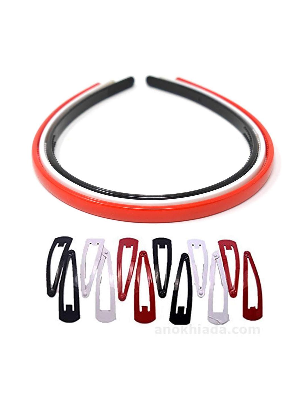 Buy CHRONEX Combo Of 3 Hair Bands And 6 Pair Of Tic Tac Hair Clips ...