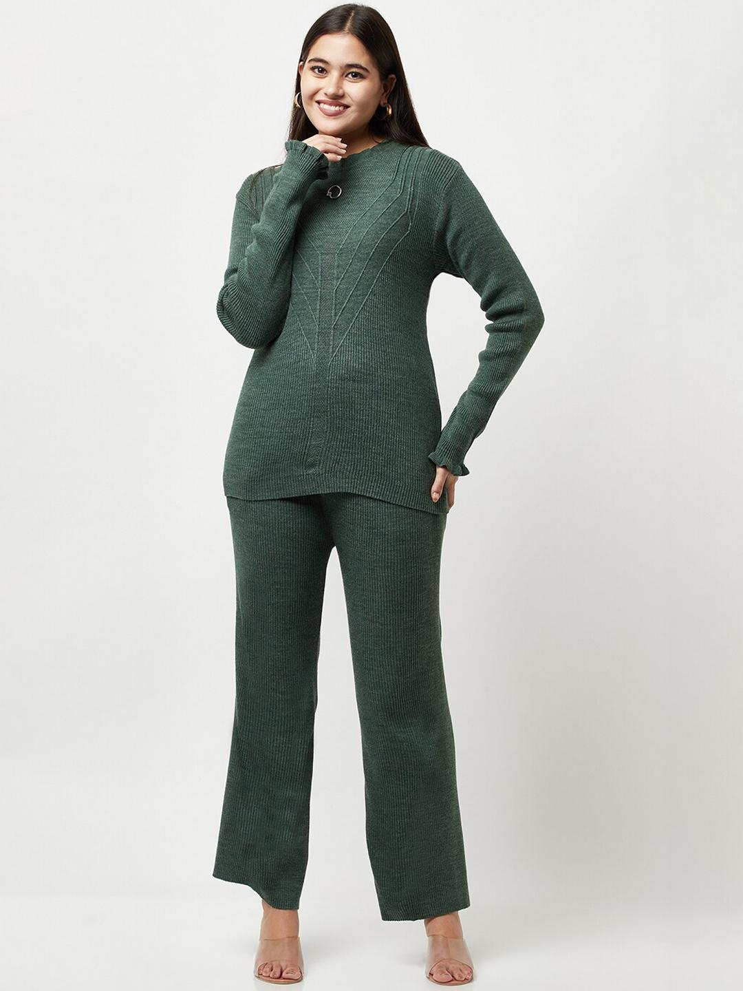 Buy Knitstudio Women Self Design Wool Blend Co Ords - Co Ords for Women ...