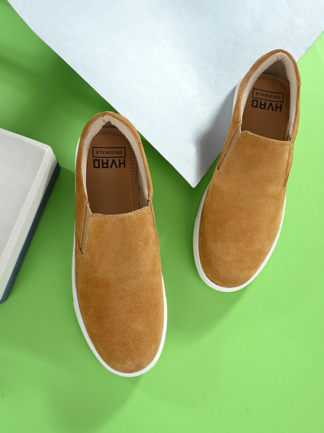 Buy Harvard Men Tan Velvet Slip On Sneakers - Casual Shoes for Men ...