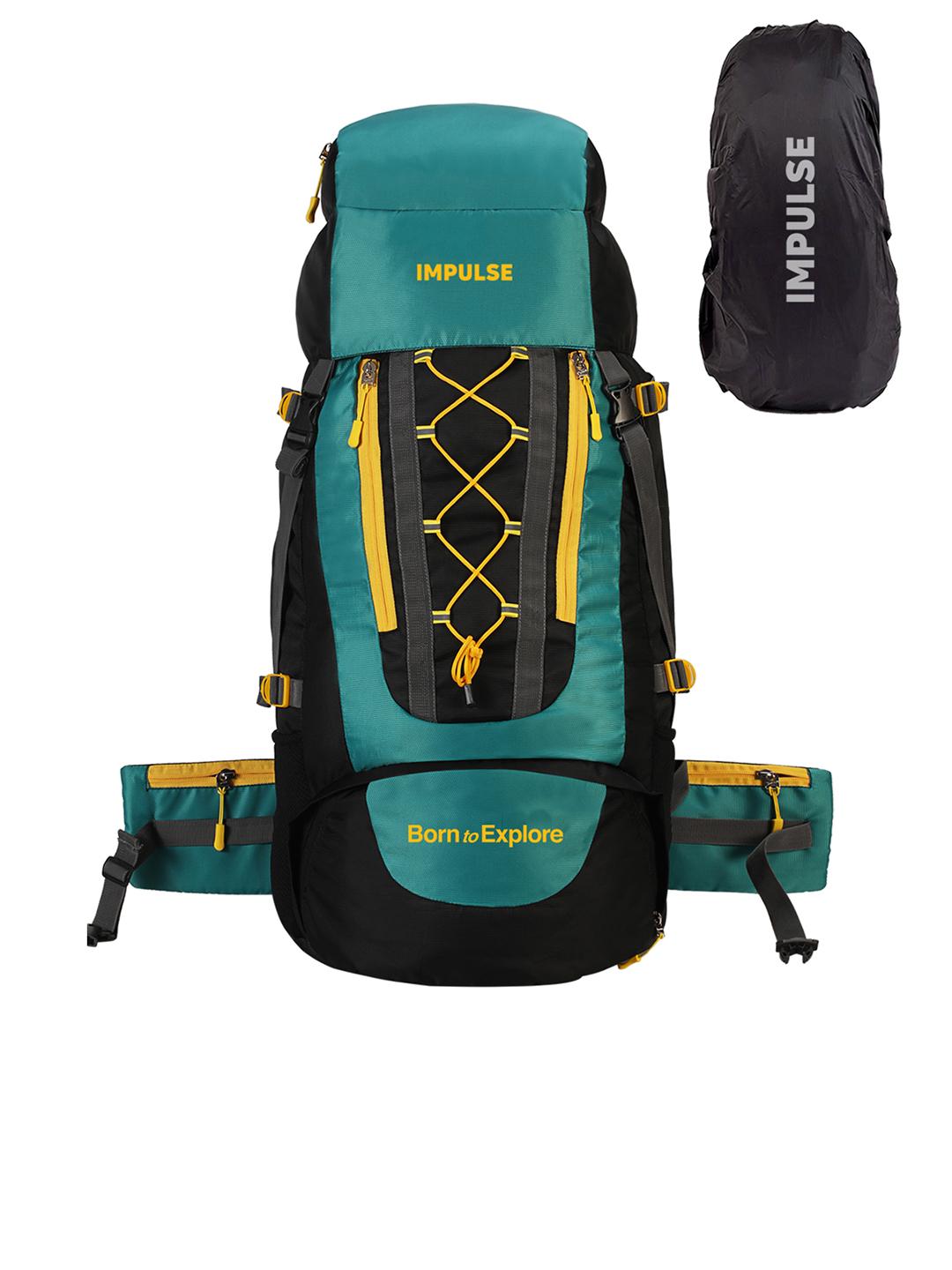 Buy Impulse Green & Yellow Color Blocked Rucksack - Rucksacks for ...