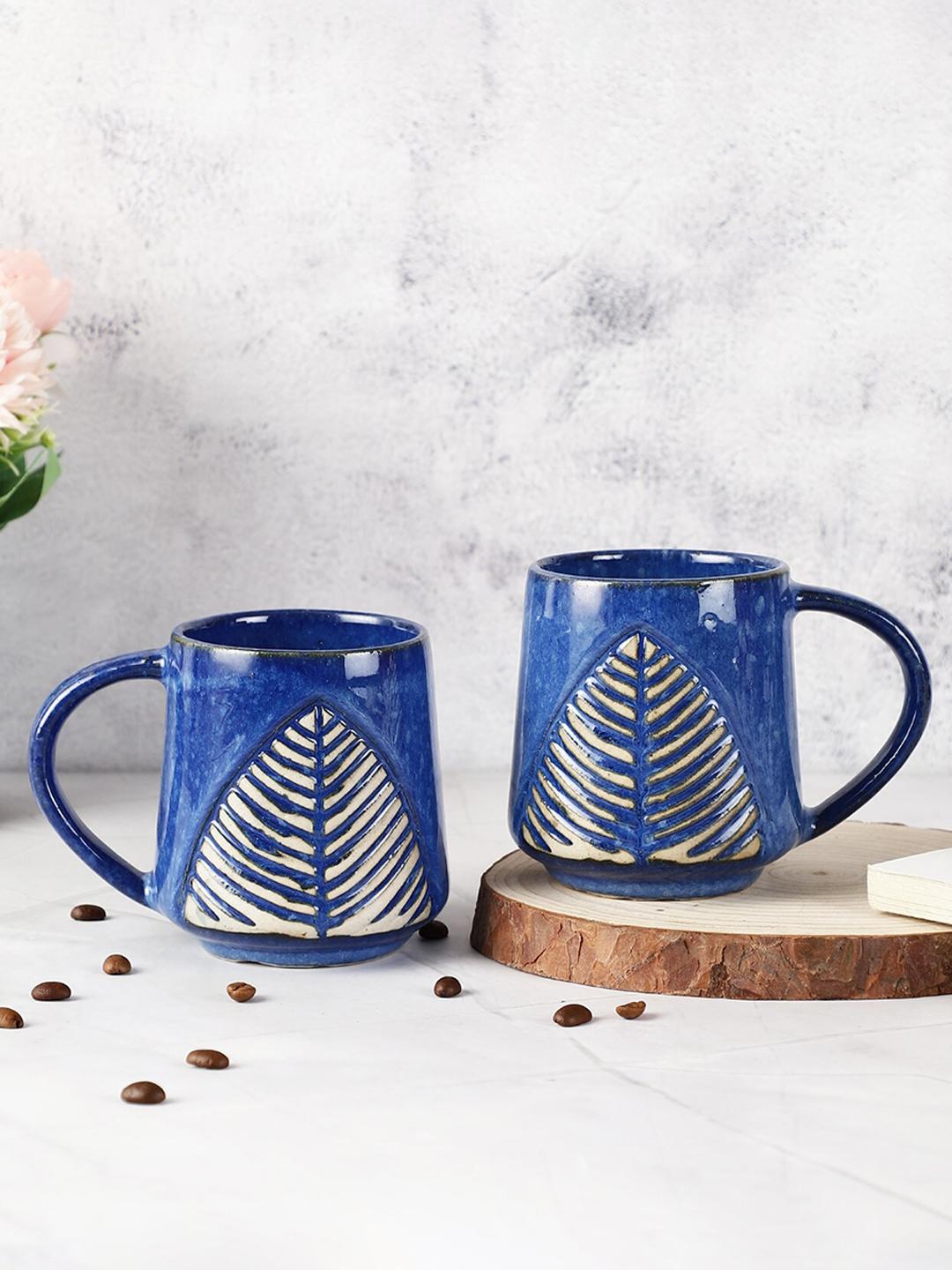 Buy The Decor Mart Magique By The Wishing Chair: Kalahari Blue Leaf ...