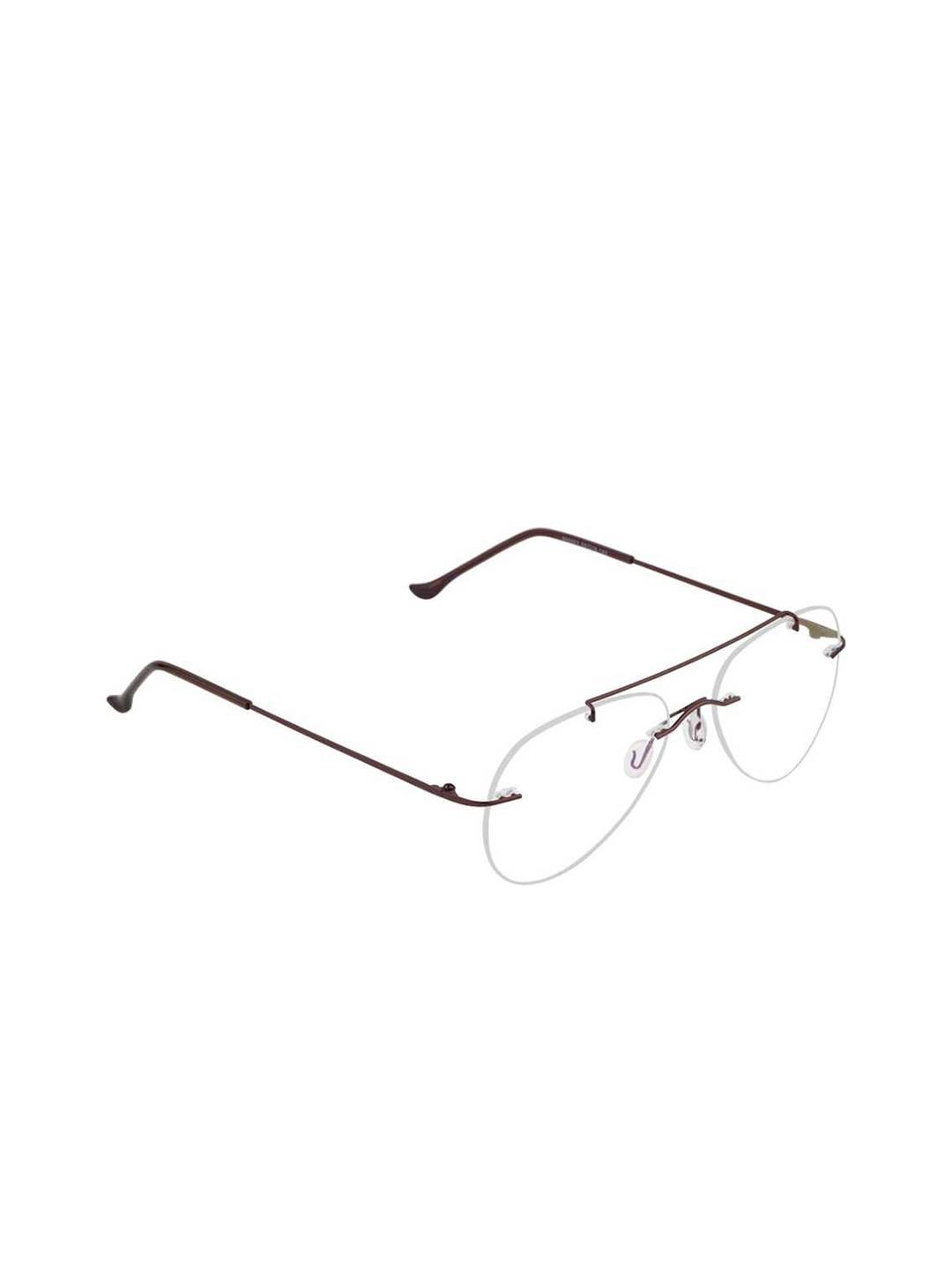 Buy OPTIFY Unisex Clear Lens Aviator Computer Glasses With Anti Glare ...