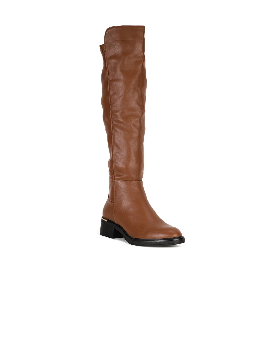 Buy Bata Women Brown Solid Winter Boots - Boots for Women 20446384 | Myntra