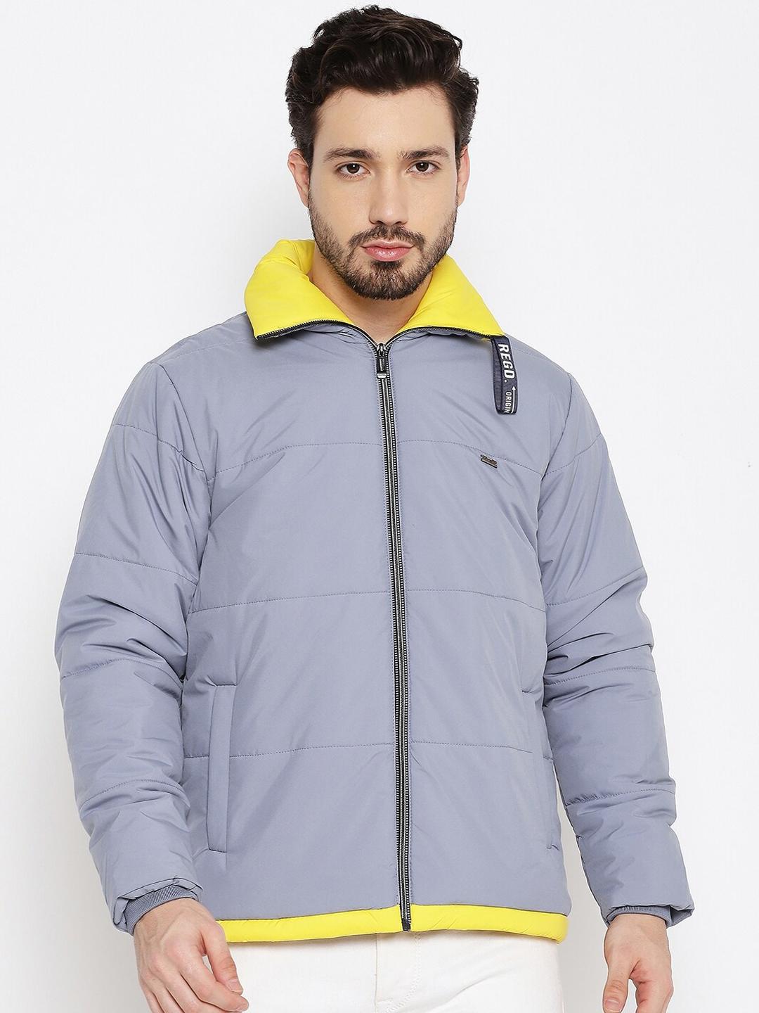 Buy Duke Men Grey & Yellow Padded Jacket - Jackets for Men 20447402 ...