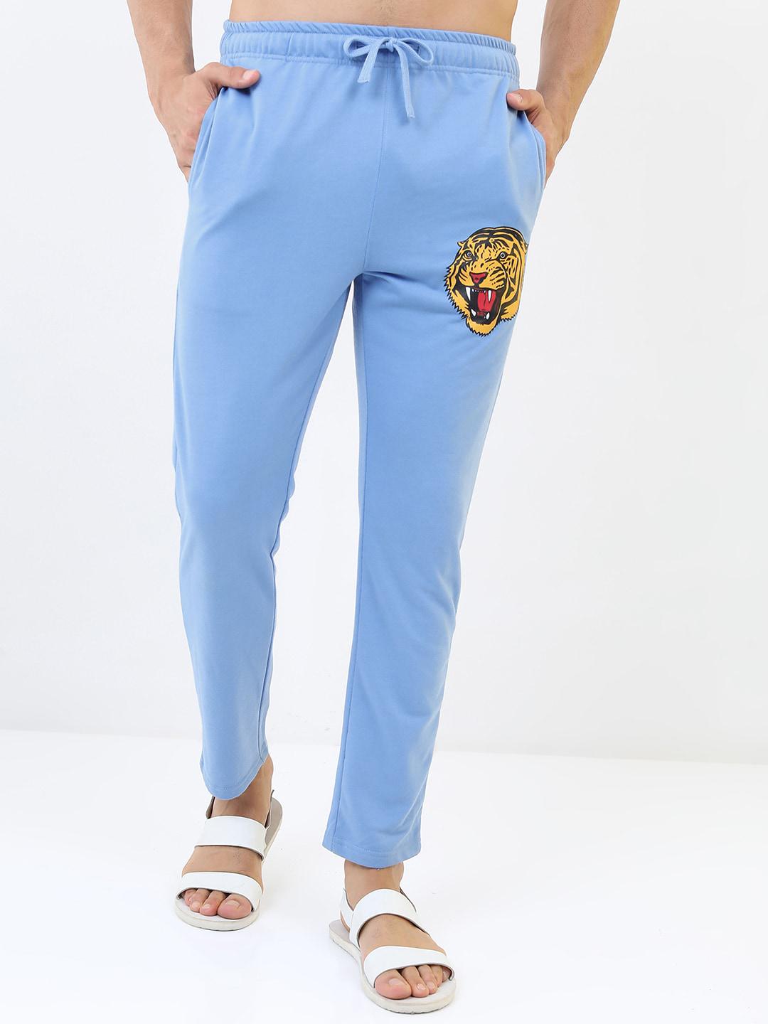 Buy KETCH Men Blue Solid Casual Track Pants - Track Pants for Men ...