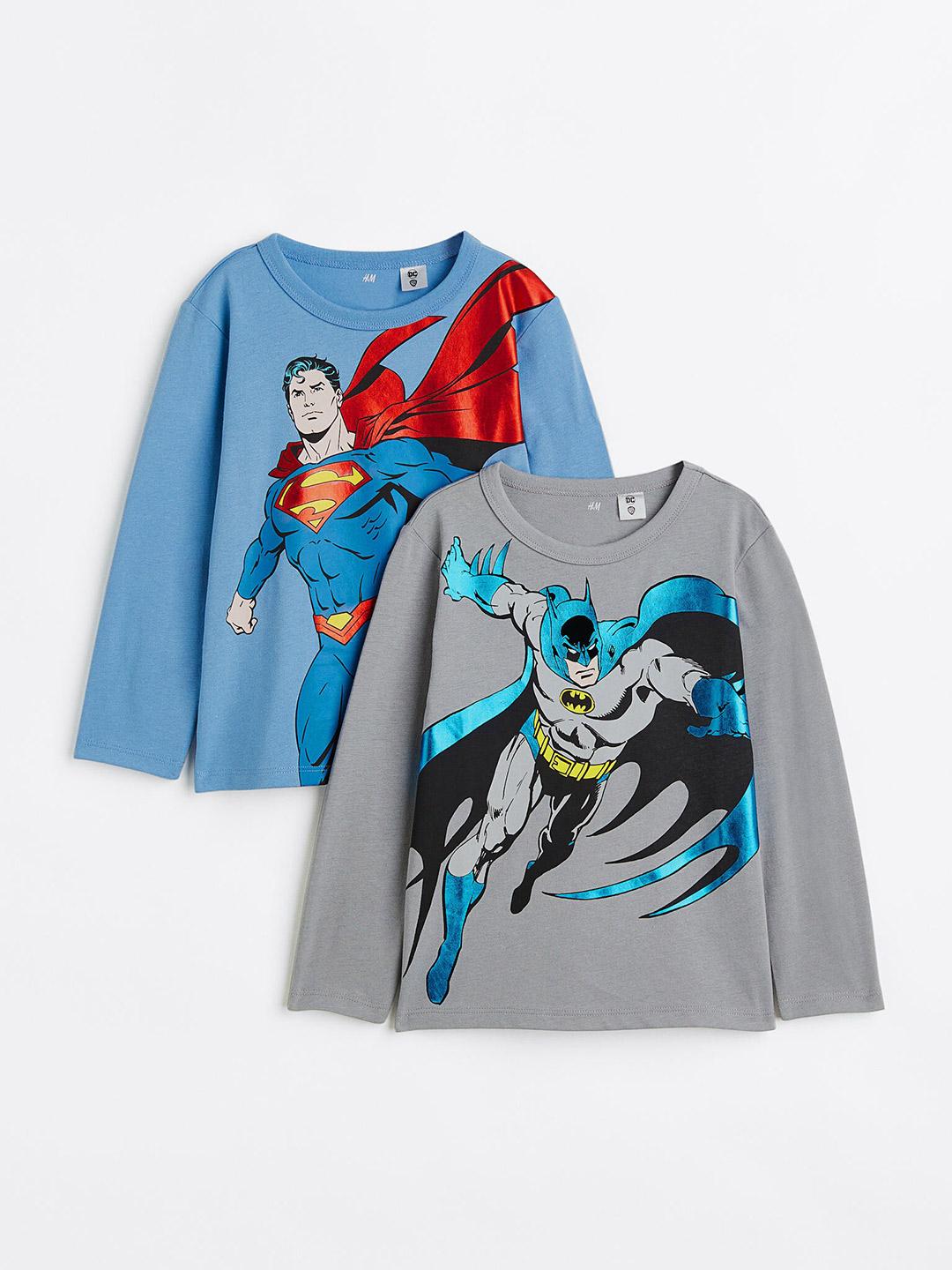 Buy H&M Boys Pack Of 2 Printed Cotton T Shirts - Tshirts for Boys ...