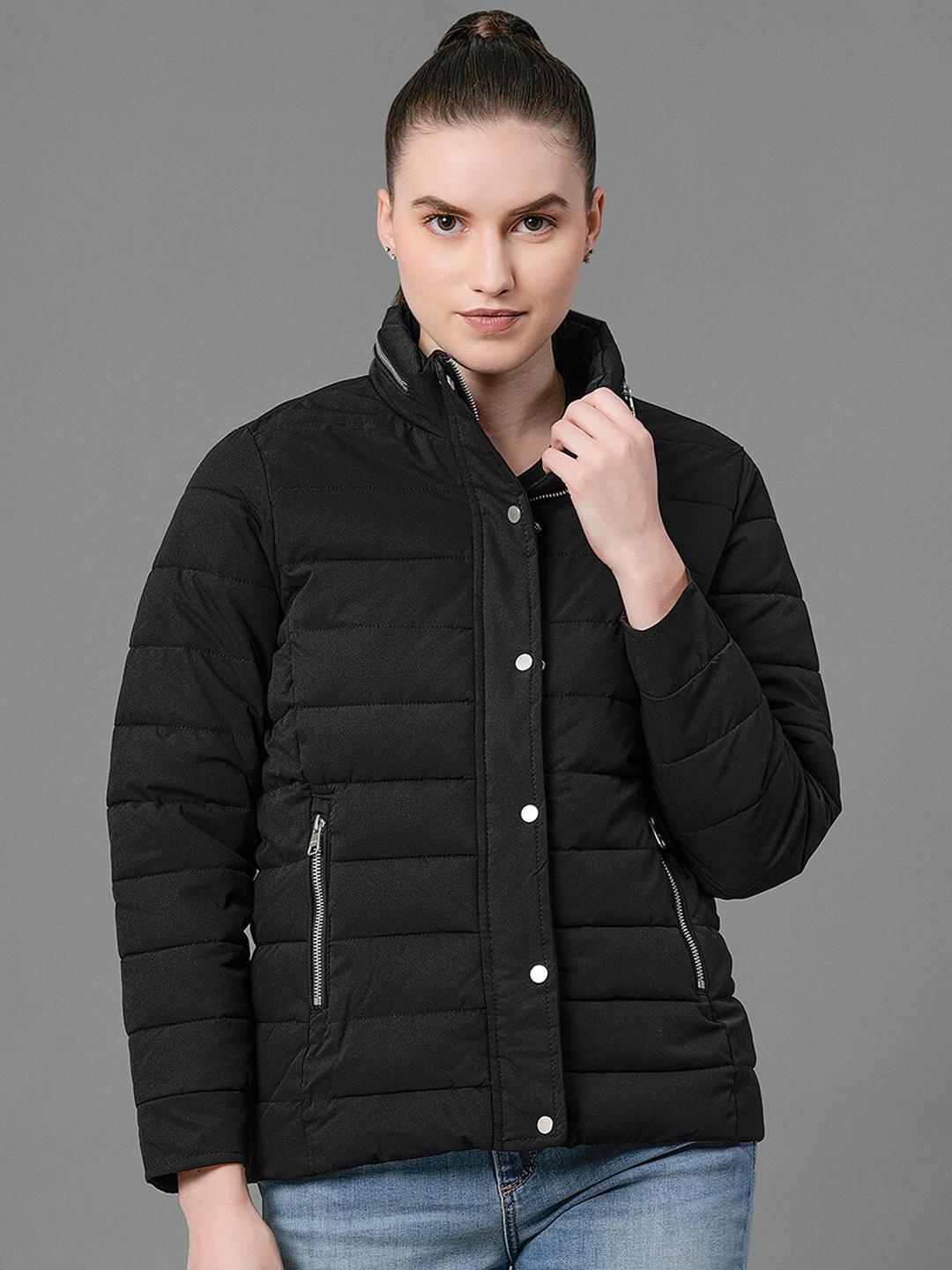 Buy Mode By Red Tape Women Black Padded Jacket - Jackets for Women ...