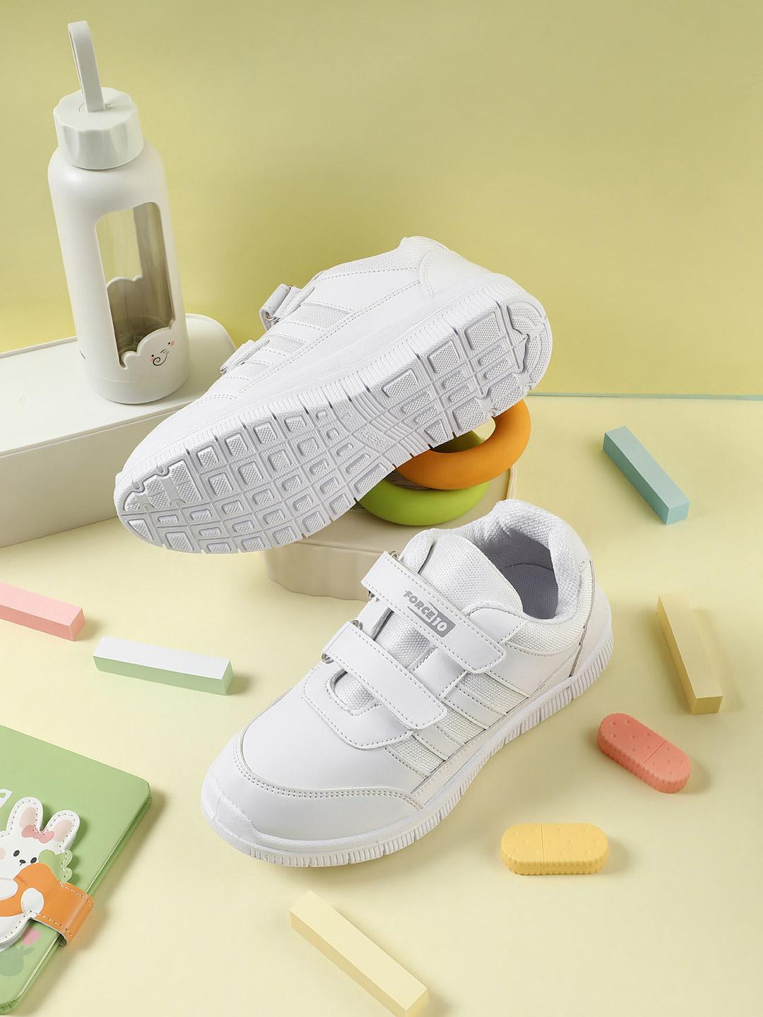 Buy Liberty Force 10 Kids White Velcro School Shoes - Casual Shoes for ...