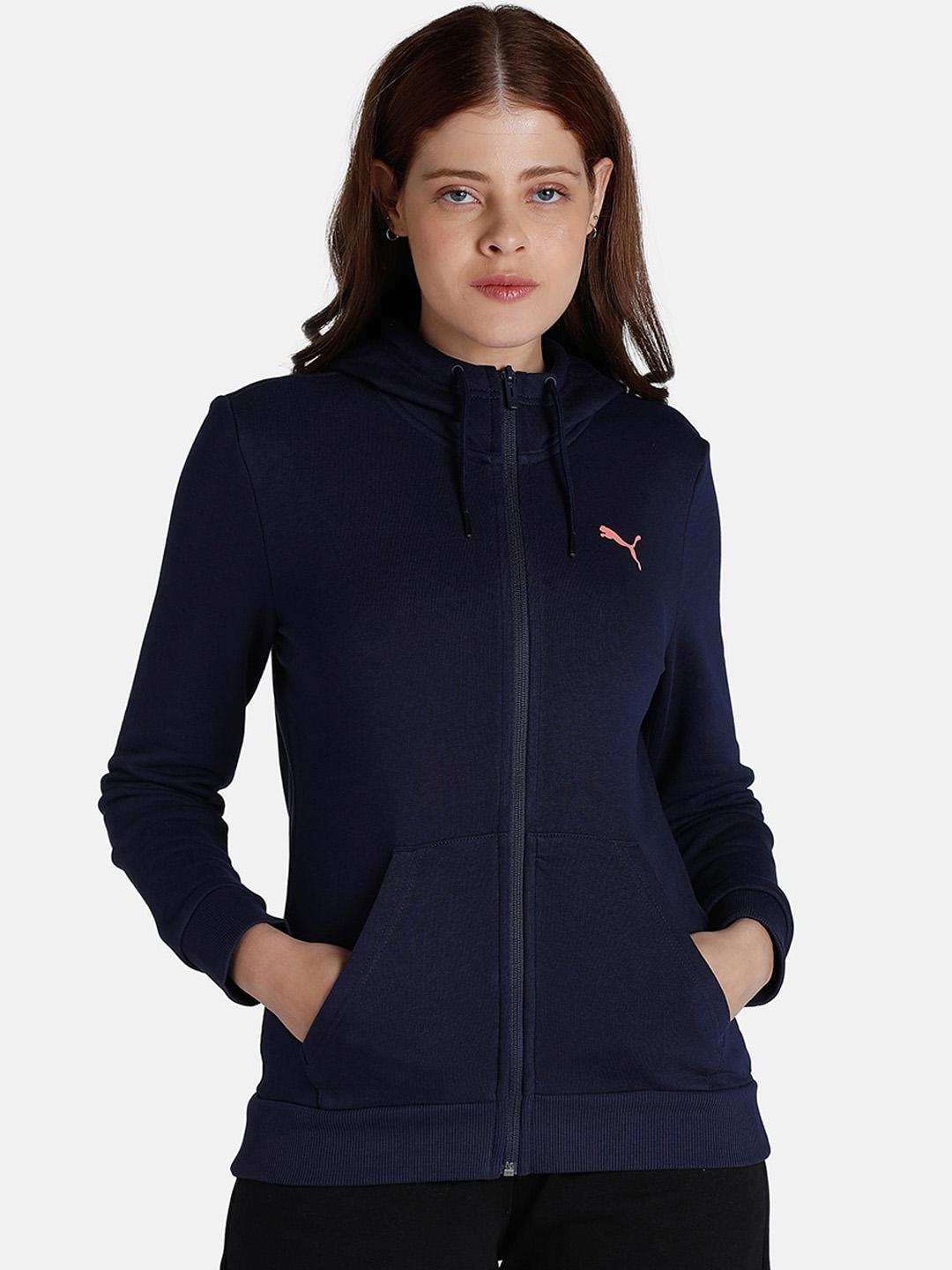 Buy Puma Full Zip Women Regular Fit Hooded Jacket - Jackets for Women ...