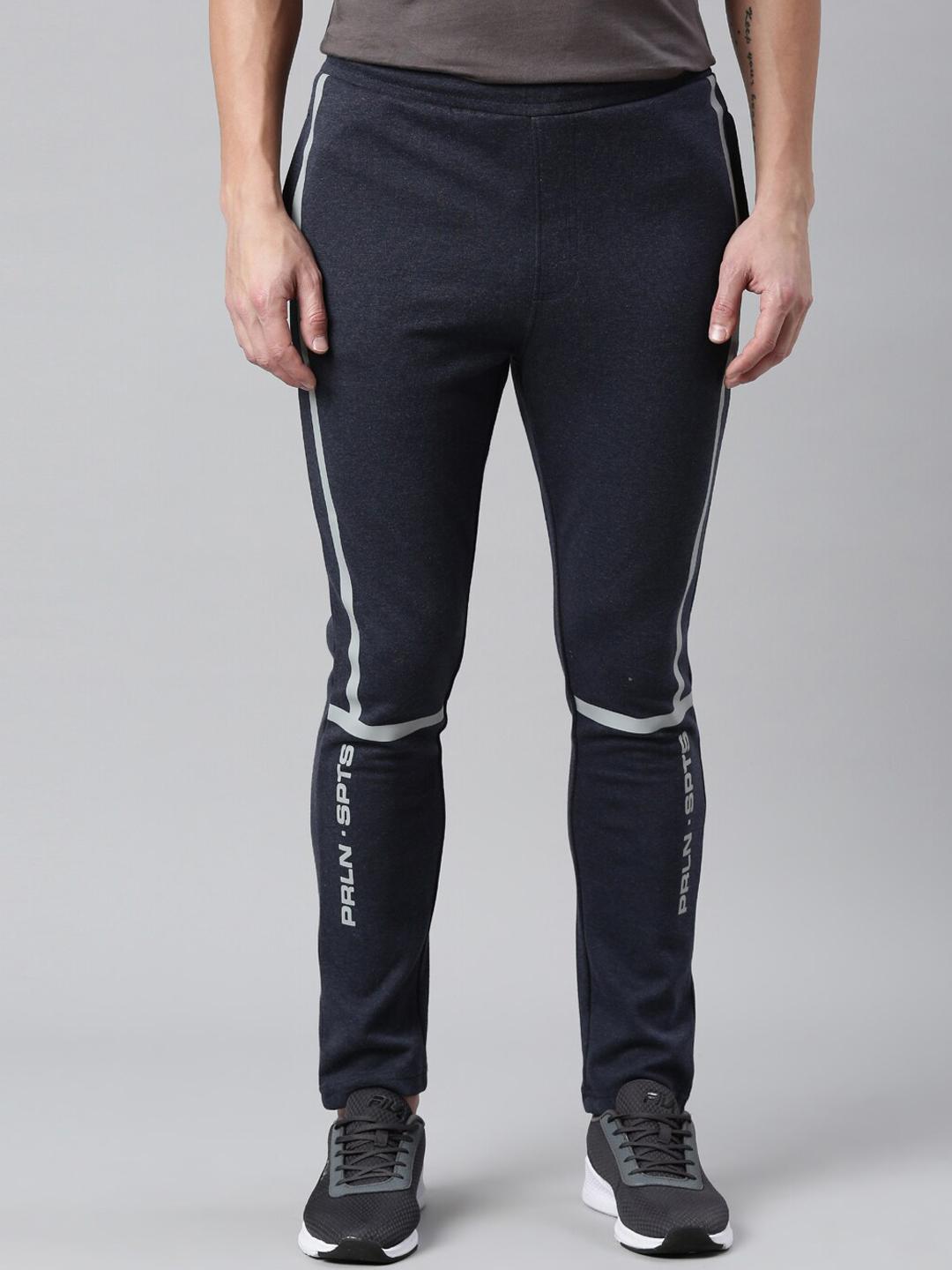 Buy Proline Active Men Blue Solid Cotton Jogger - Track Pants for Men ...