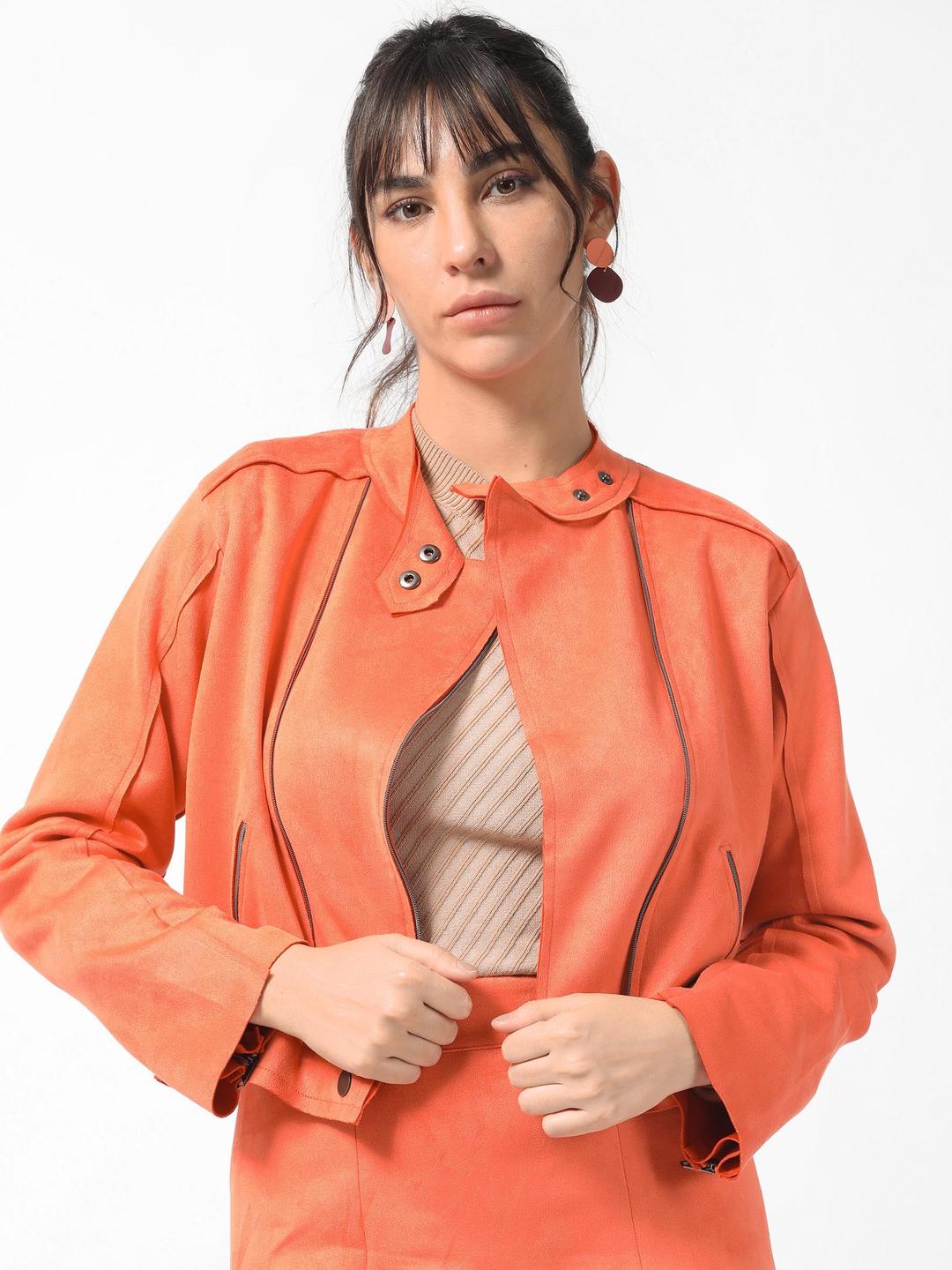 Buy RAREISM Women Orange Tailored Jacket - Jackets for Women 20798984 ...