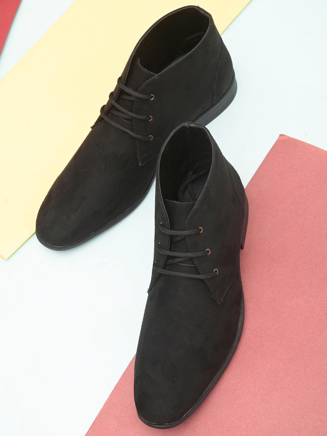 Buy INVICTUS Men Black Solid Casual Chelsea Boots - Boots for Men ...