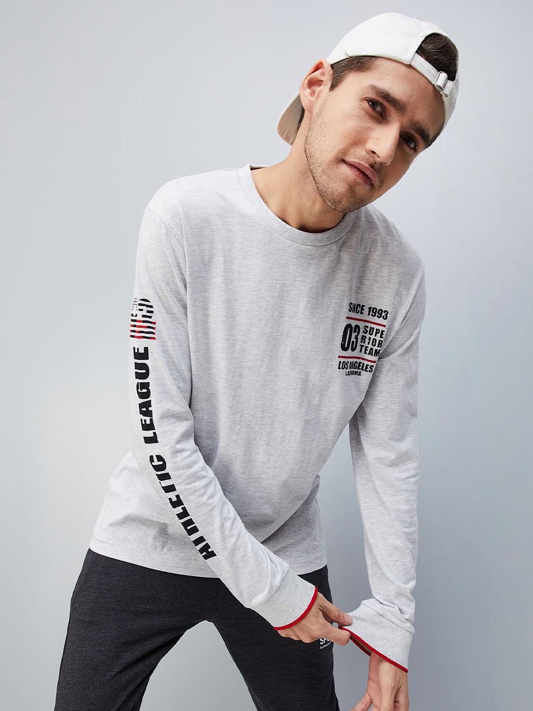 Buy Max Men White Cotton Typography Printed T Shirt - Tshirts for Men ...