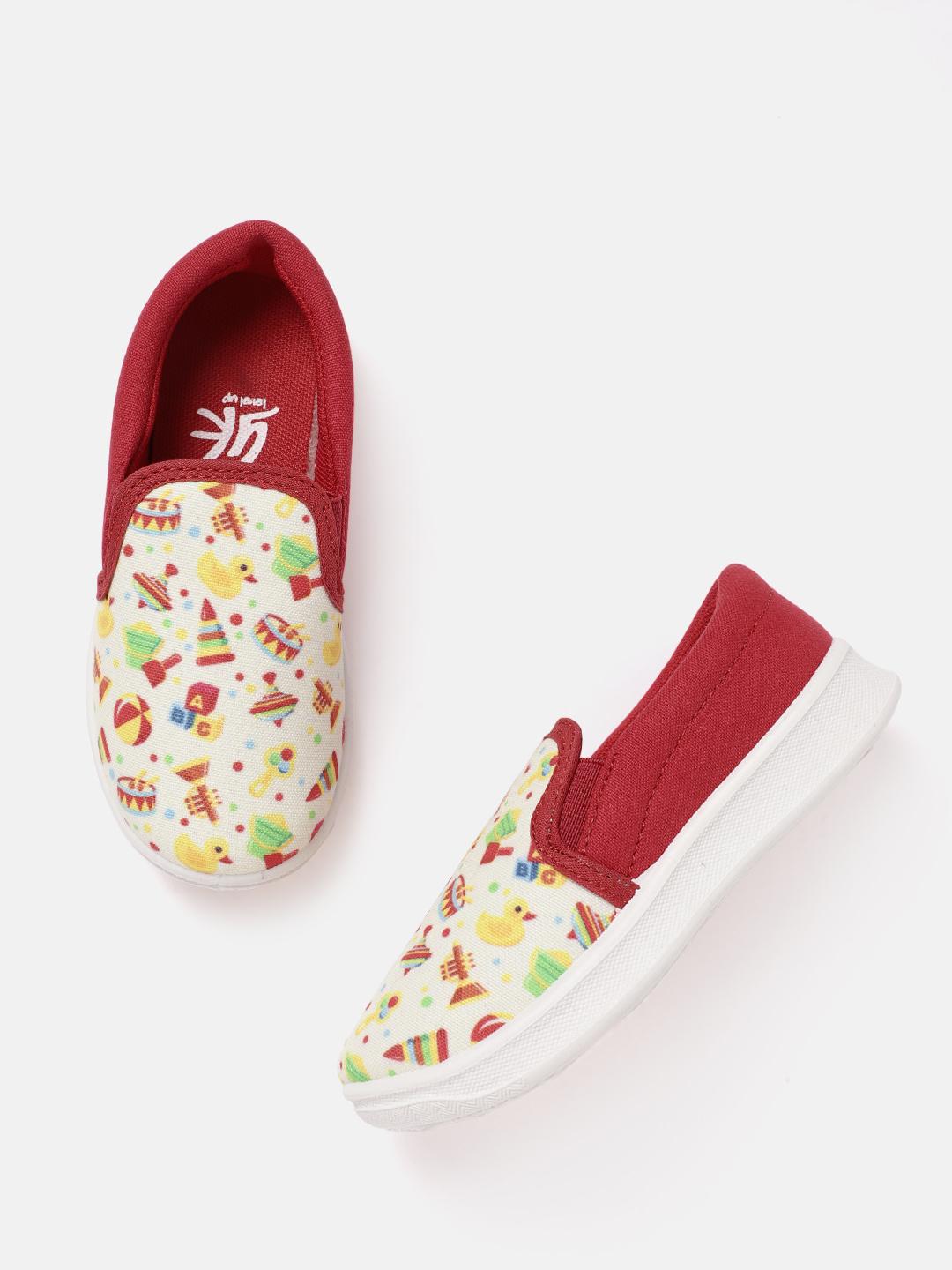 Buy YK Boys Conversational Printed Slip On Sneakers - Casual Shoes for ...